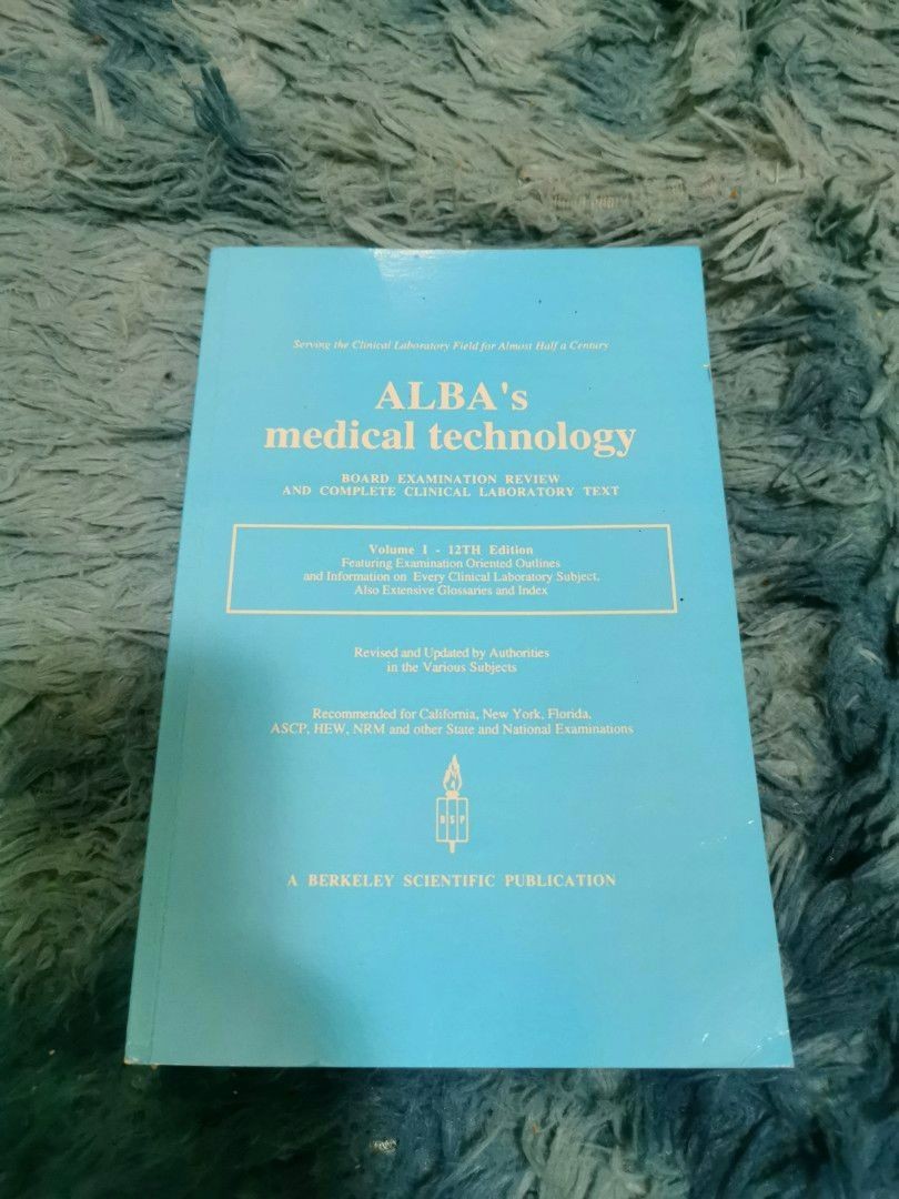 Alba's medical Technology Volume 1 - 12th edition, Hobbies & Toys ...