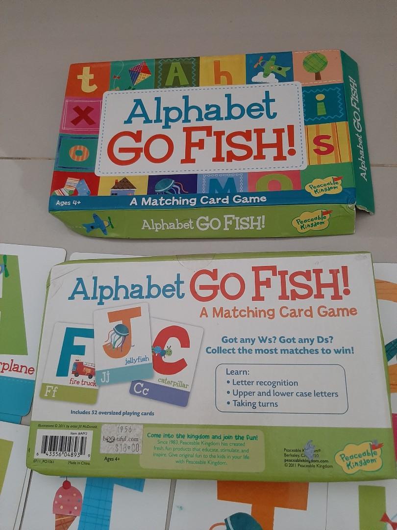 Alphabet go fish peaceable kingdom, Toys & Collectibles, Lainnya di ...