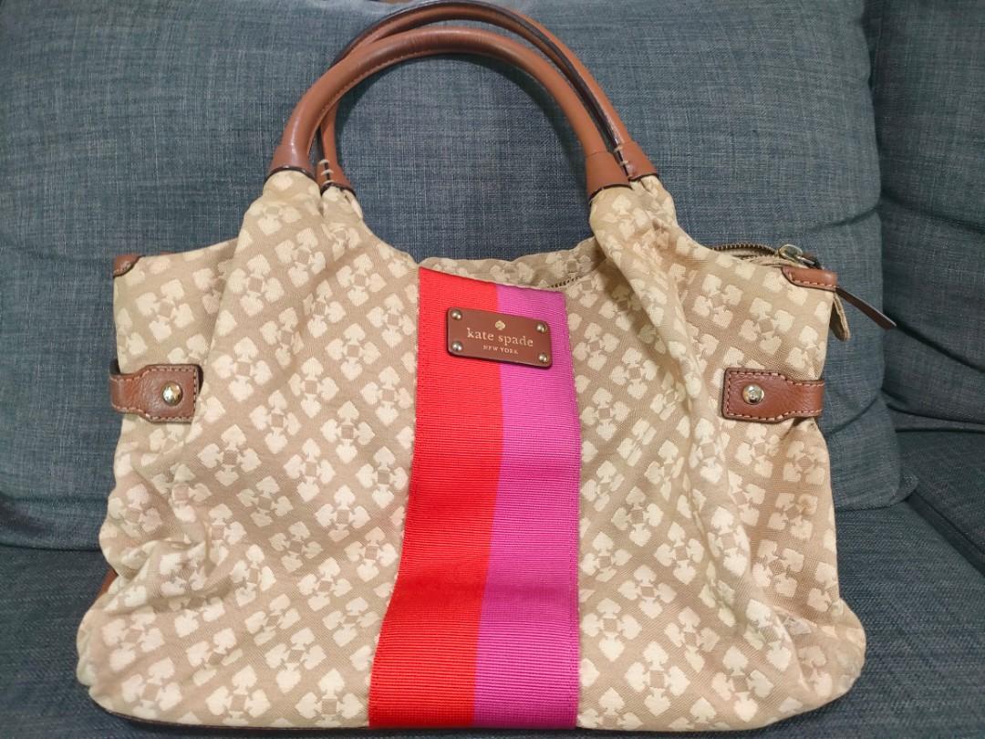 Authentic Kate Spade Classic Spade Stucco Bag, Women's Fashion, Bags ...