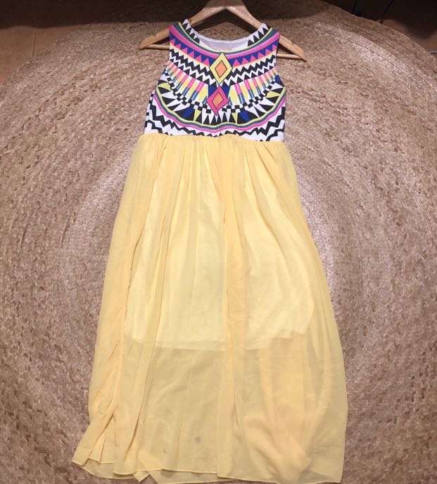 Aztec Maxi Dress, Women's Fashion, Dresses & Sets, Dresses on Carousell