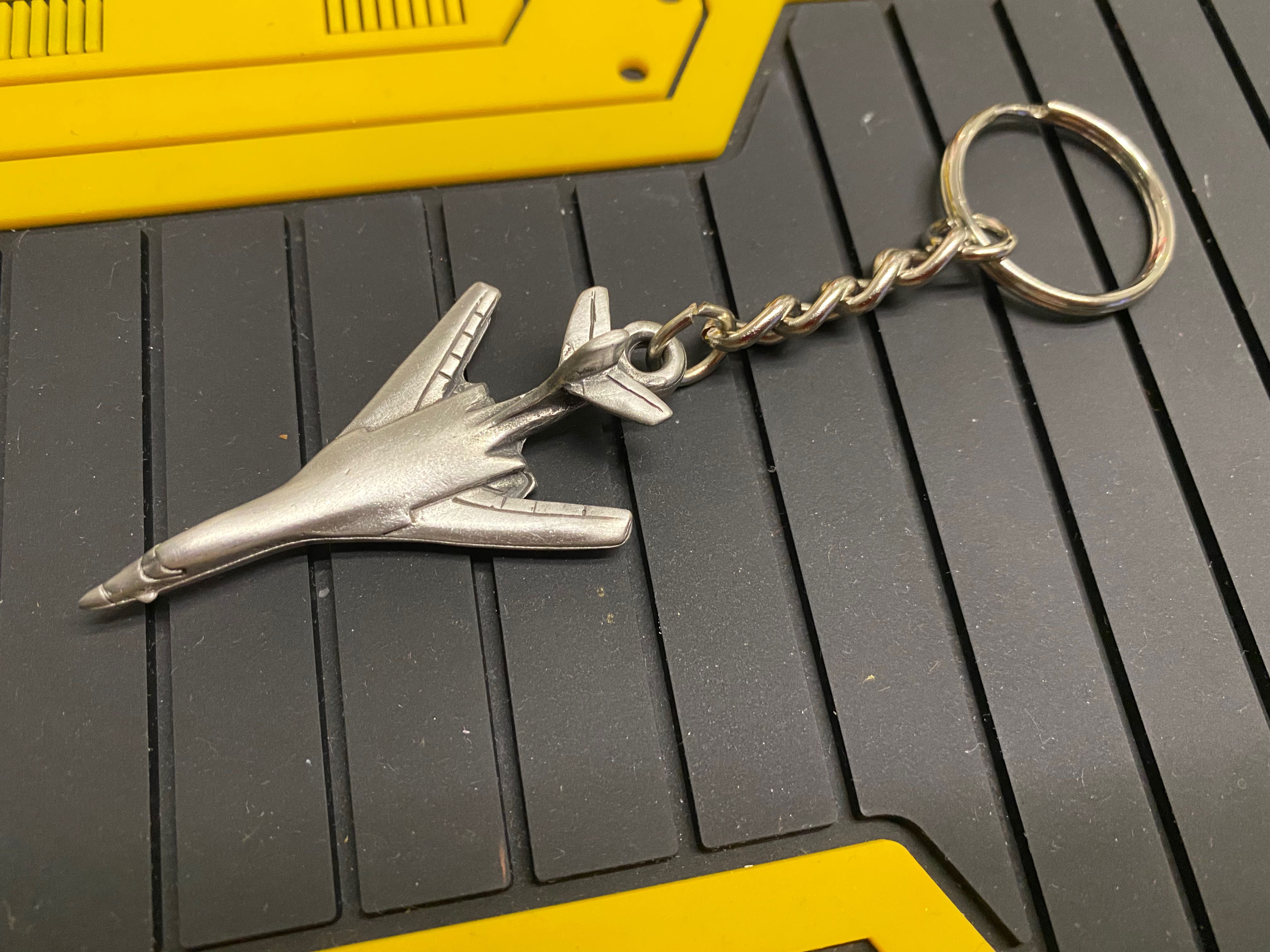 B-1B Lancer BONE bomber aircraft pewter keychain top gun topgun ...