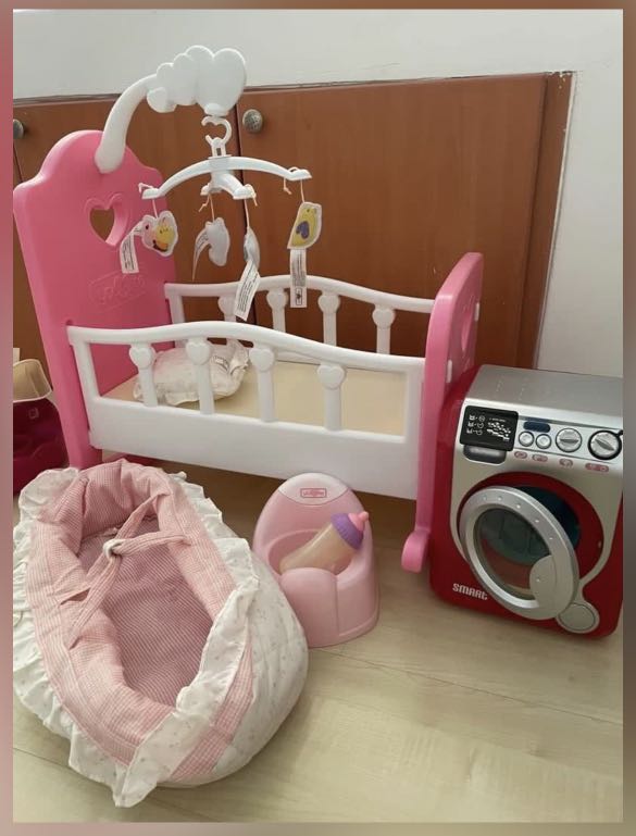 Baby crib, carrier, potty, washing machine and dressing table, Hobbies ...
