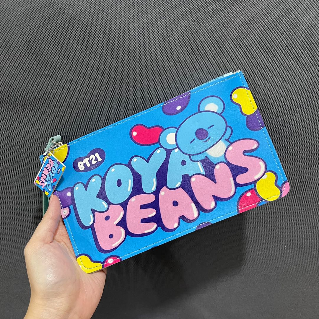 BT21 BTS Koya Beans Wallet Pouch, Women's Fashion, Bags & Wallets ...