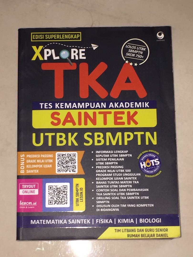 Buku Utbk Sbmptn 2022 Tka Saintek By Xplore Buku And Alat Tulis Buku Di