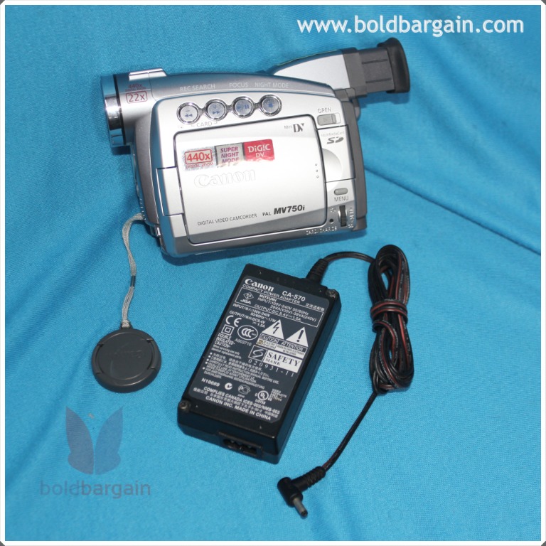 Canon MV750i Digital MiniDV Camcorder CCD DV Video Camera Player ...