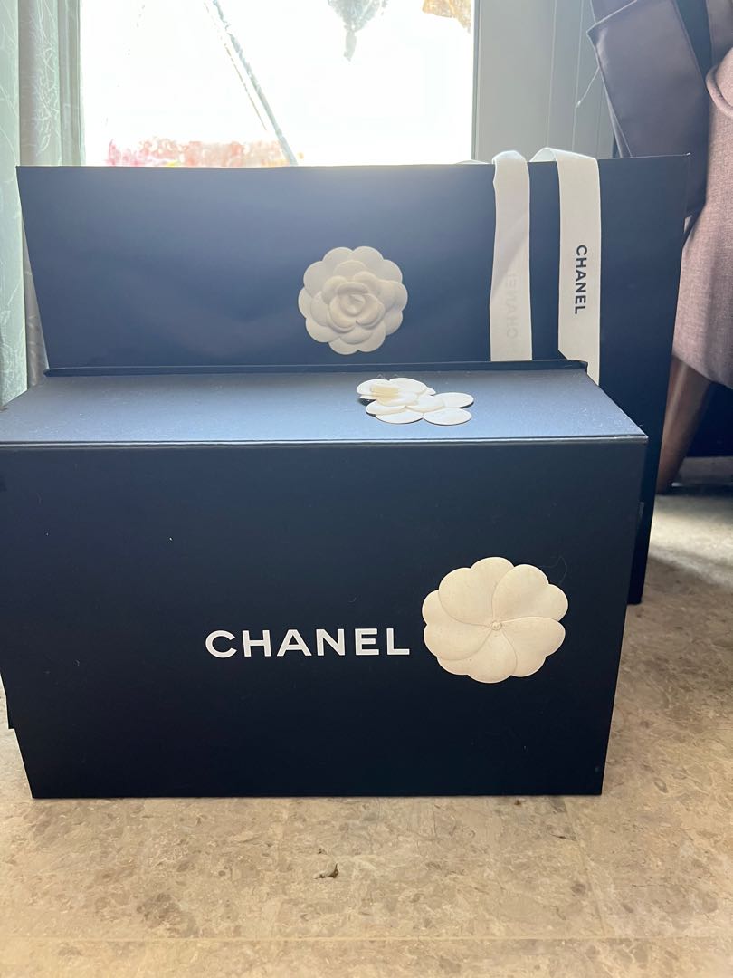 Chanel paper box, Luxury, Bags & Wallets on Carousell