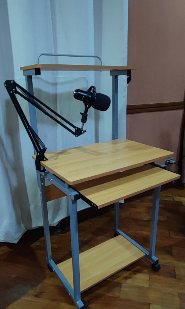 Computer table with complete set of mic, Furniture & Home Living ...