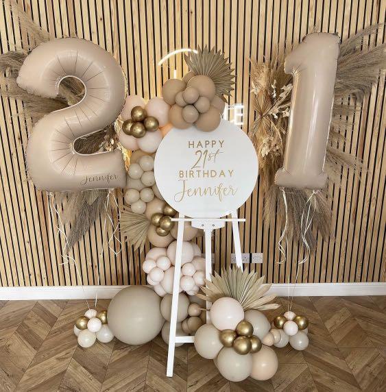 Cream nude neutral colour balloons | birthday | party celebration ...