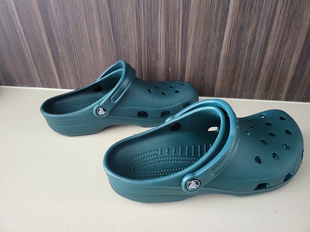 Crocs Classic in Green/Teal, Women's Fashion, Footwear, Sandals on ...