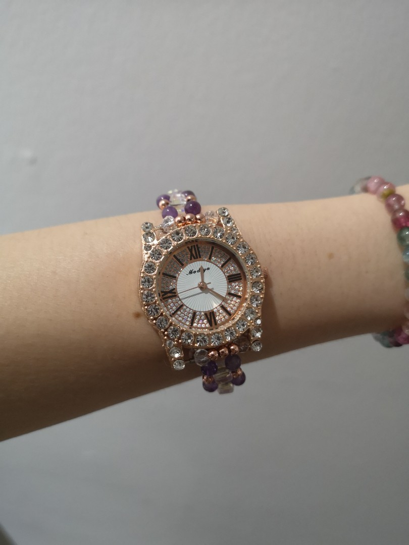 Crystal watch from love estella jewellery lej, Women's Fashion, Watches ...