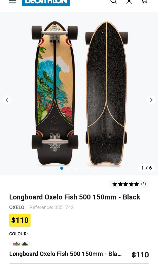 Decathlon oxelo longboard fish 500, Sports Equipment, Sports & Games ...