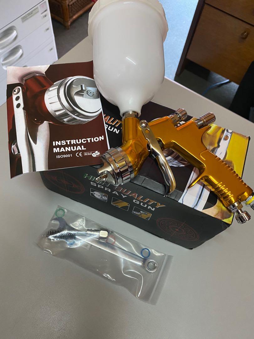 Devilbiss GTI Pro Lite 1.3mm TE20 Gold Nozzle Tool Pistol Spray Gun ...