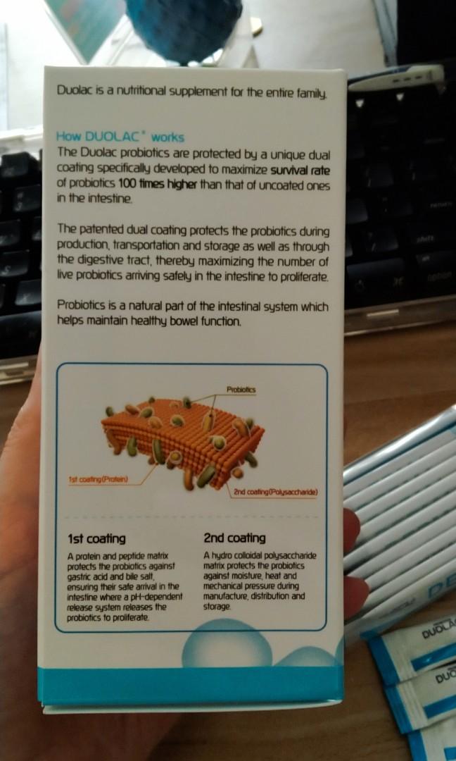 Duolac Derma Probiotics [exp 27 dec 2023], Health & Nutrition, Health ...