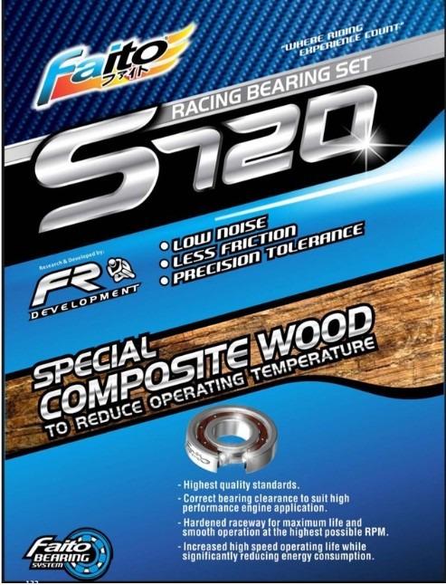 FAITO RACING ENGINE FIBER BEARING SET (S720) AEROX155 NVX155 NMAX155 ...