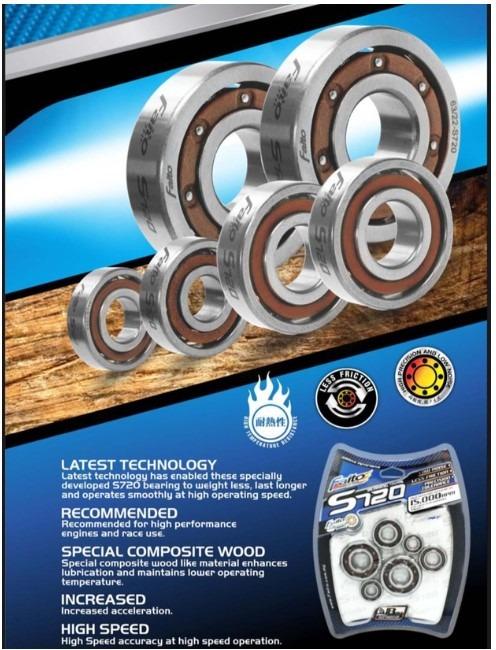 FAITO RACING ENGINE FIBER BEARING SET (S720) SNIPER150 V1 V2 Y15 MK ...
