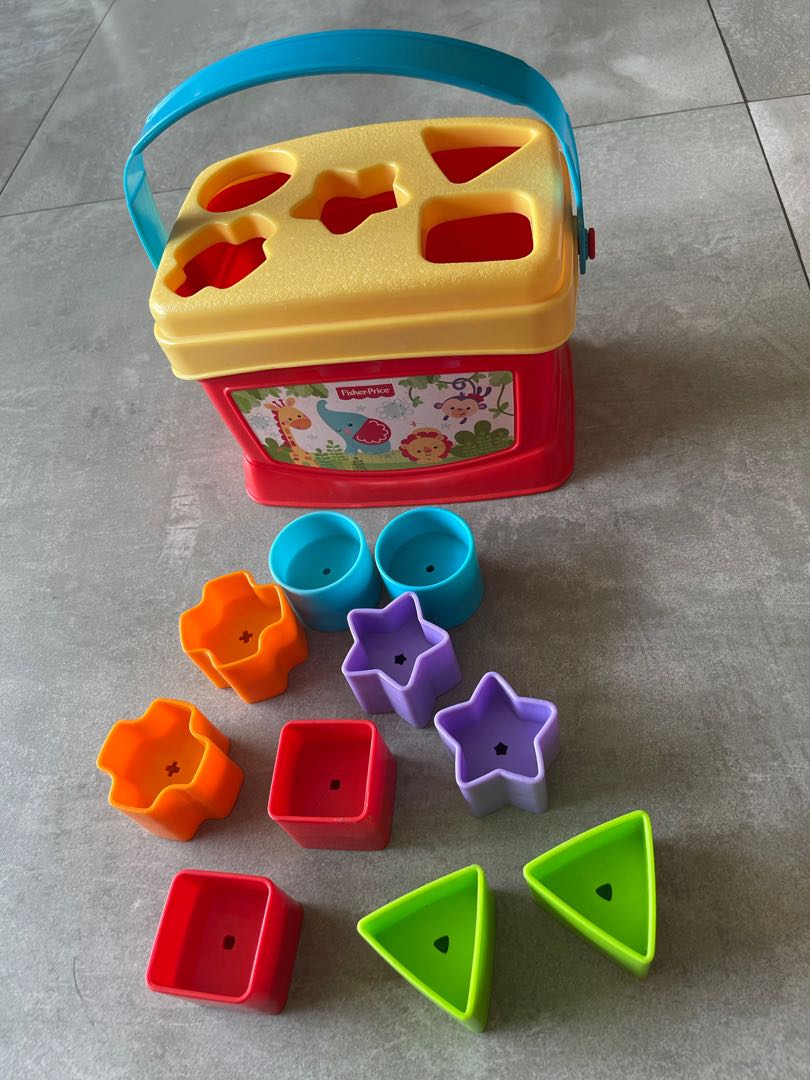 Fisher price shape sorter bucket, Babies & Kids, Infant Playtime on ...