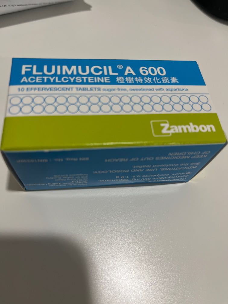 Fluimucil A 600 Acetylcsteine, Health & Nutrition, Health Supplements ...