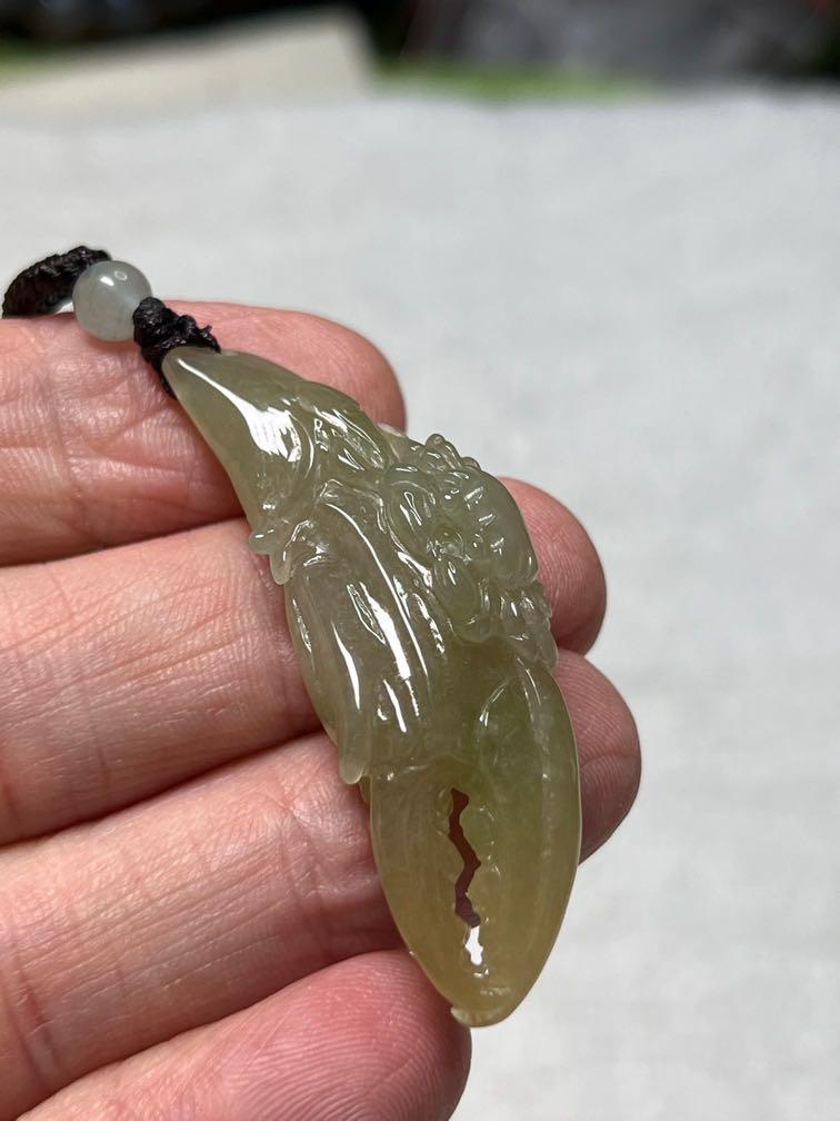 Full Yellow Carb Pin Jadeite-Jade Pendant, Hobbies & Toys, Memorabilia ...