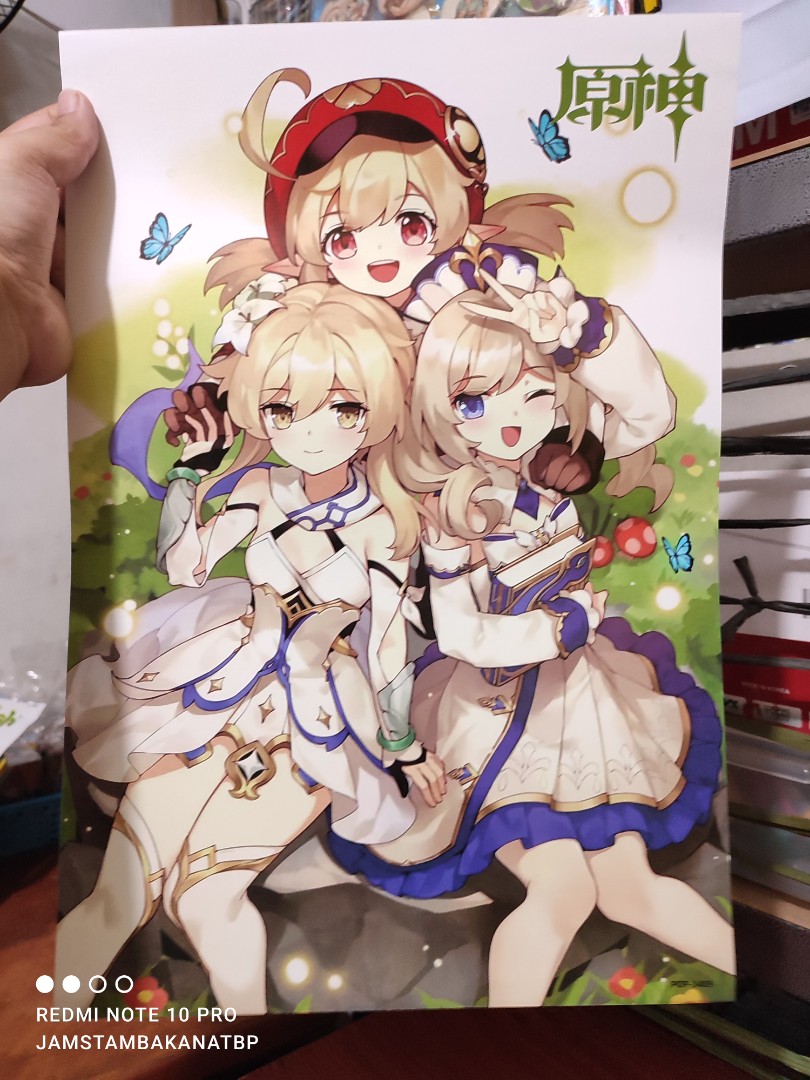 Genshin Impact A3 Sized Poster, Hobbies & Toys, Stationary & Craft, Art ...