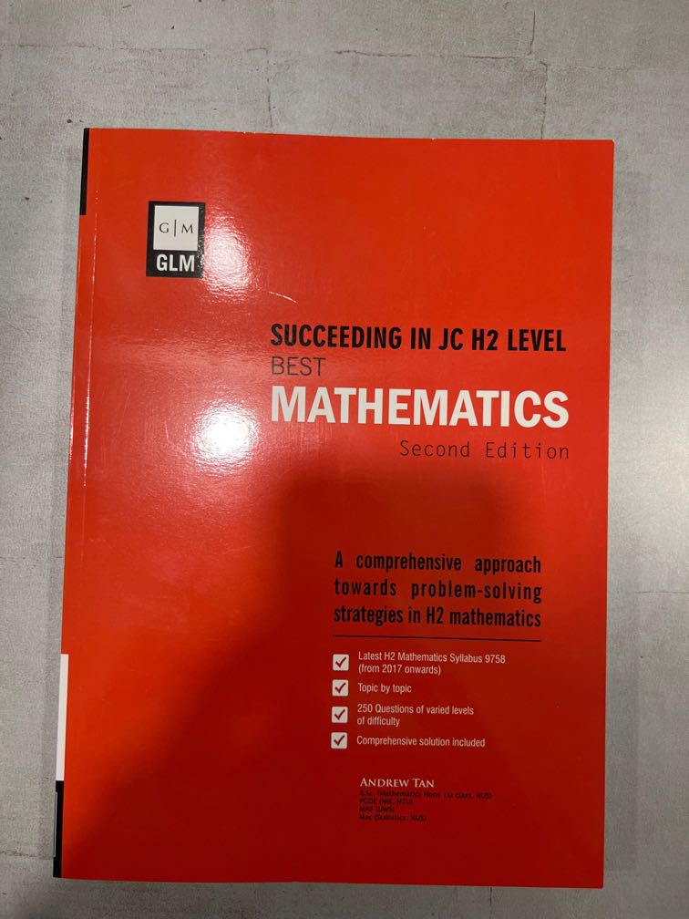 GLM A Levels H2 Mathematics Practice Book with Solution, Hobbies & Toys ...