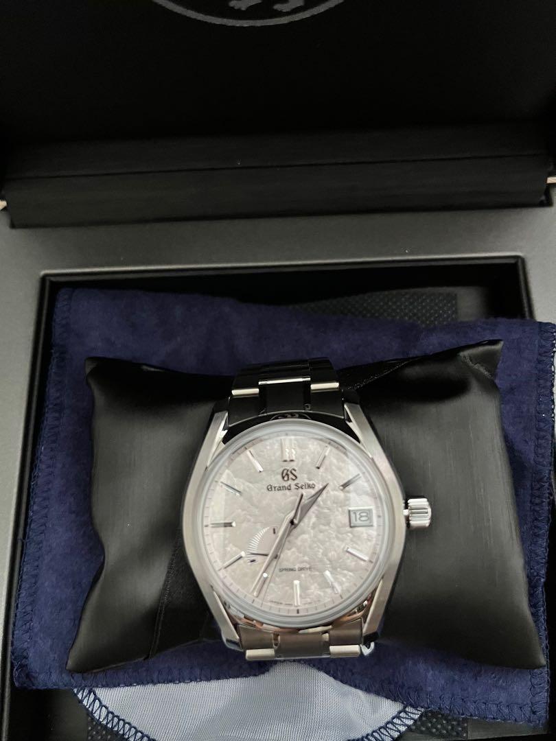 Grand Seiko GS Spring Drive Four Seasons Shunbun Titanium Watch SBGA413 ...
