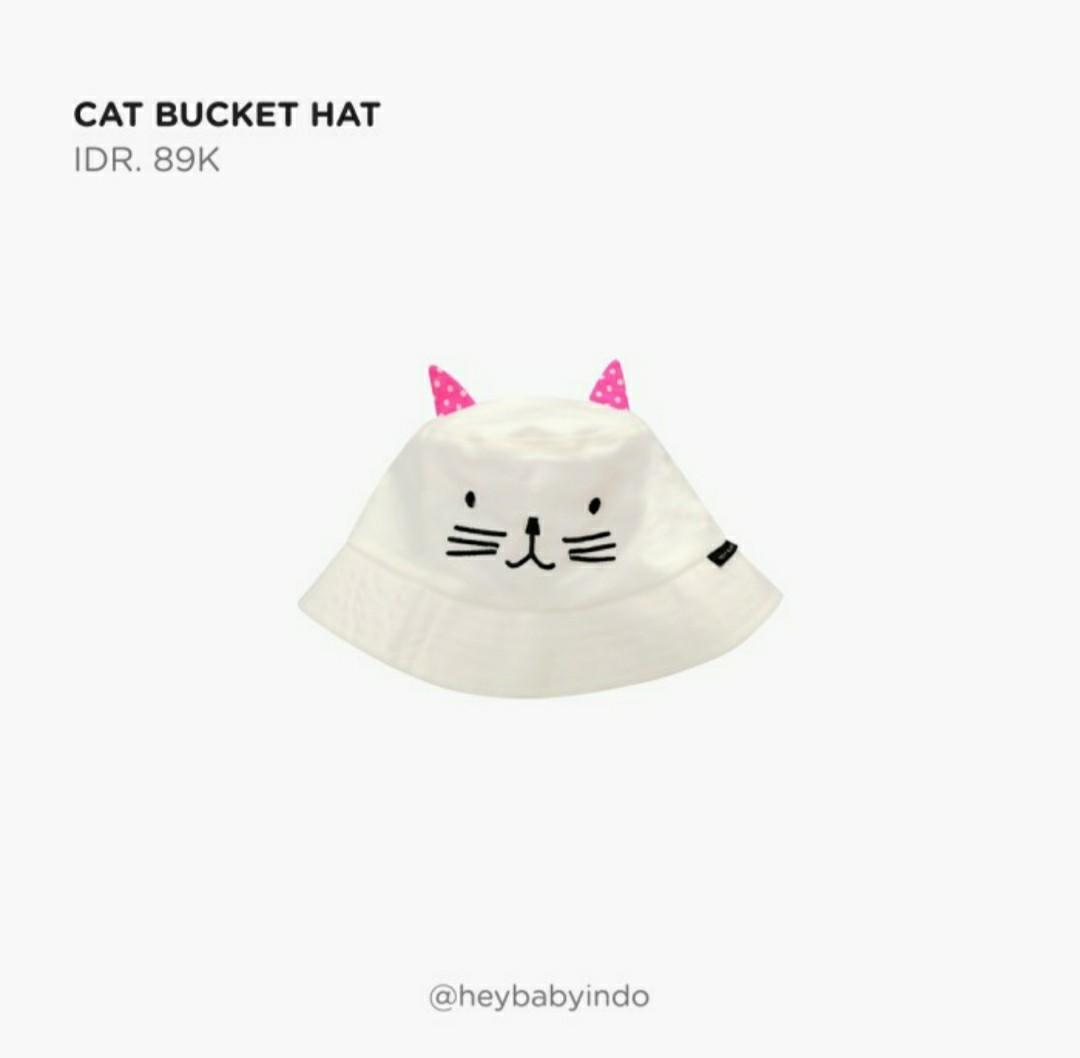 Hey Baby Cat Bucket Hat, Bayi & Anak, Baju Bayi di Carousell