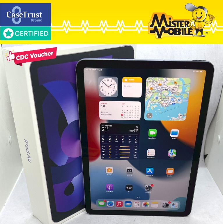 iPad Air 5 Cellular 5th Gen 64 64GB Purple Cell Local Used, Mobile ...