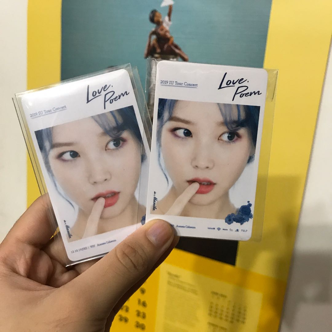 iu love poem photocard souvenir mnl concert ph, Hobbies & Toys ...