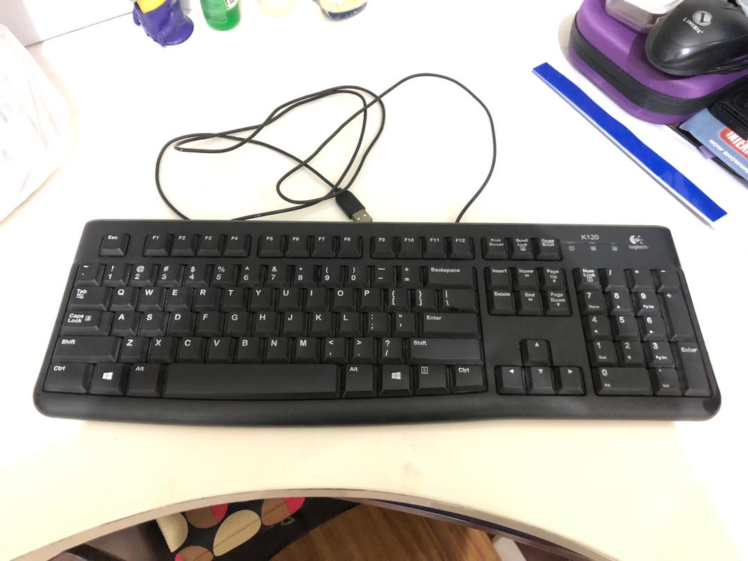 Logitech K120 USB Standard Computer Keyboard, Computers & Tech, Parts ...