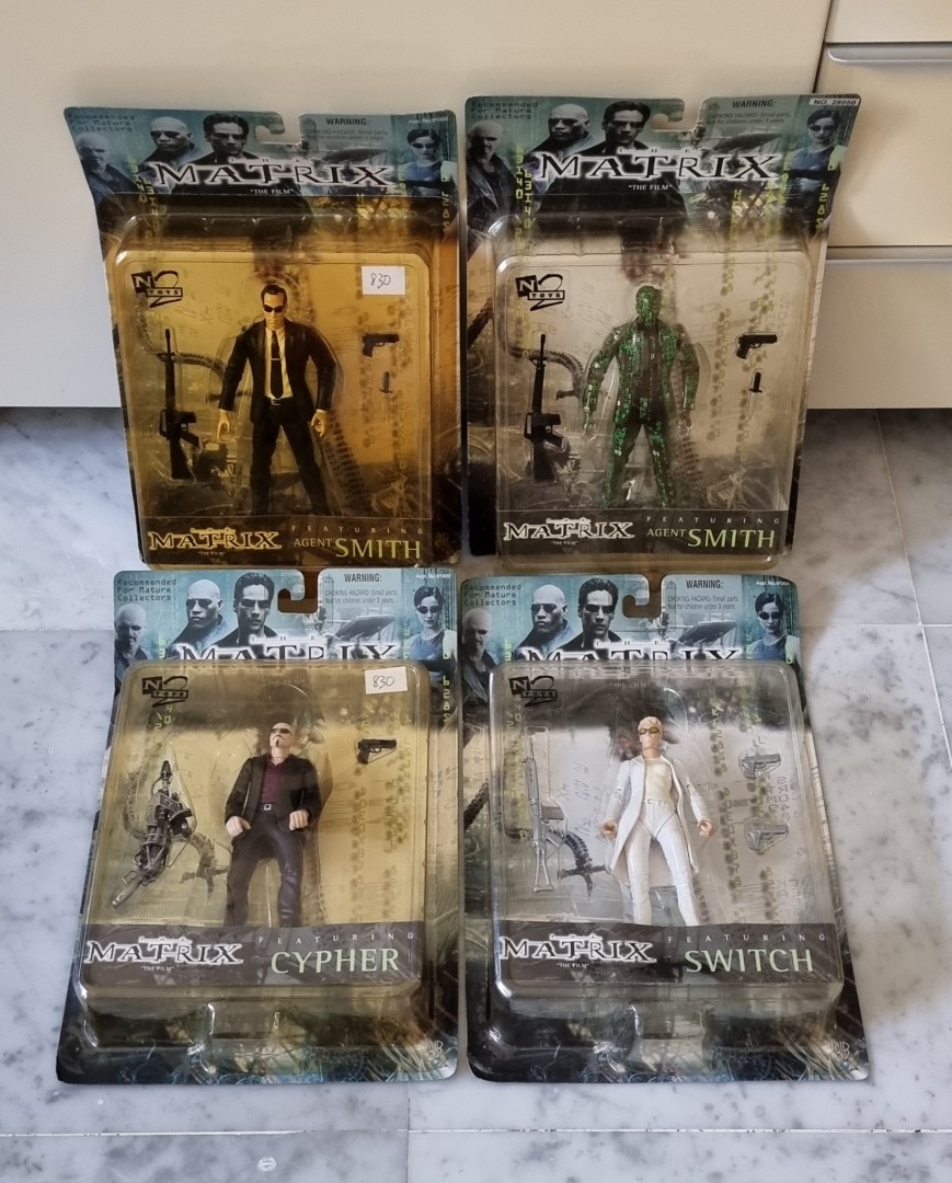 Lot of 4 The Matrix Toy Fig Rare, Hobbies & Toys, Toys & Games on Carousell