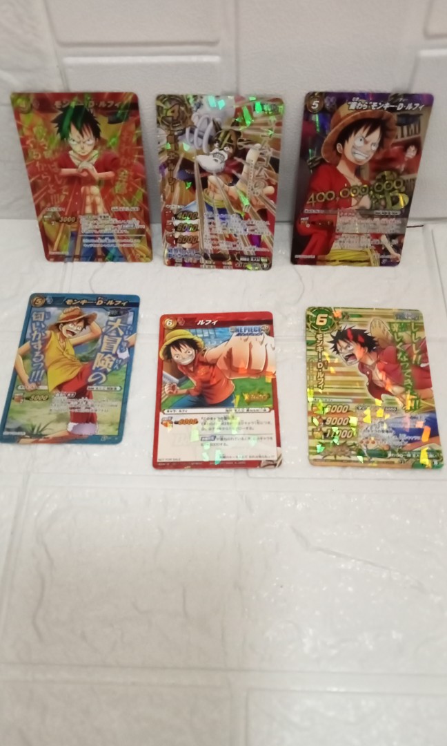 Monkey d Luffy Holo cards, Hobbies & Toys, Toys & Games on Carousell