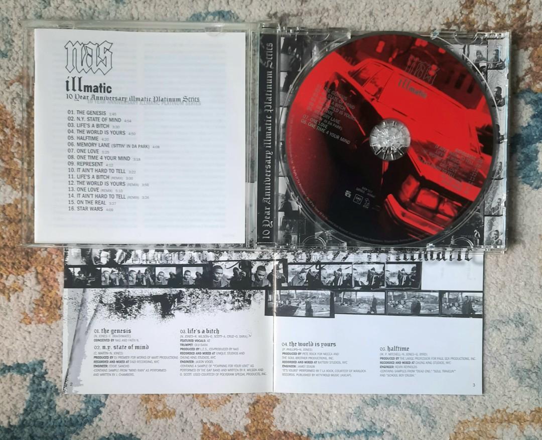 Nas - 10 Year Anniversary Illmatic Platinum Series CD, Hobbies & Toys ...