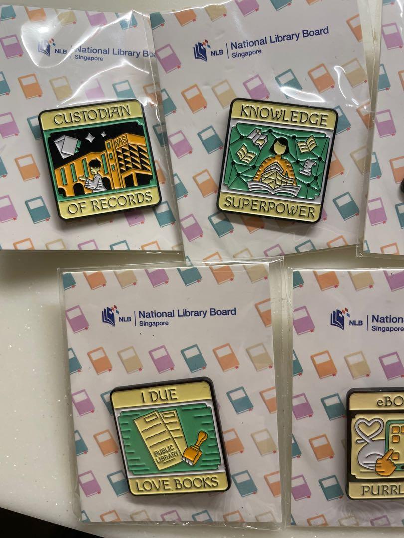 National library board nlb pins, Hobbies & Toys, Memorabilia ...