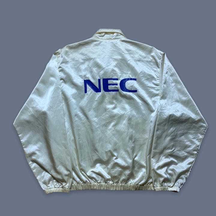 Nec Microsfot Varsity Vintage Jacket, Fesyen Pria, Pakaian , Baju ...