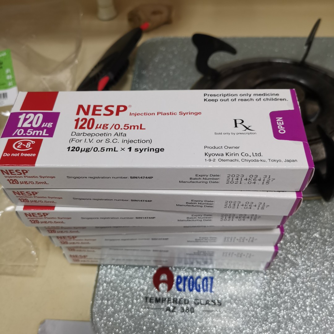 NESP Darbepoetin Alfa 0.5ml syringe, Health & Nutrition, Medical ...