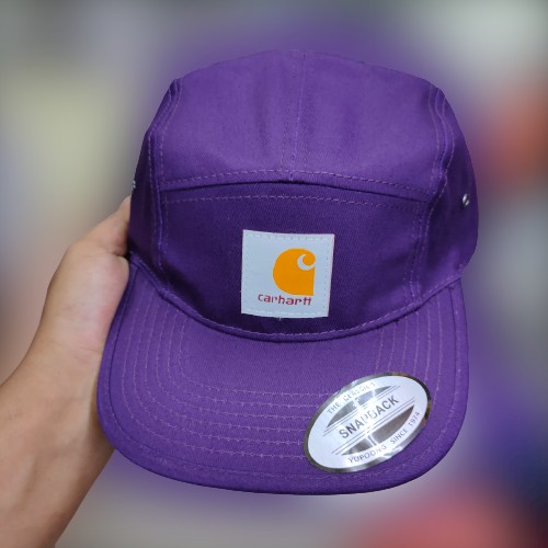 New cap carhartt topi 5 panel hat five purple, Men's Fashion, Watches ...