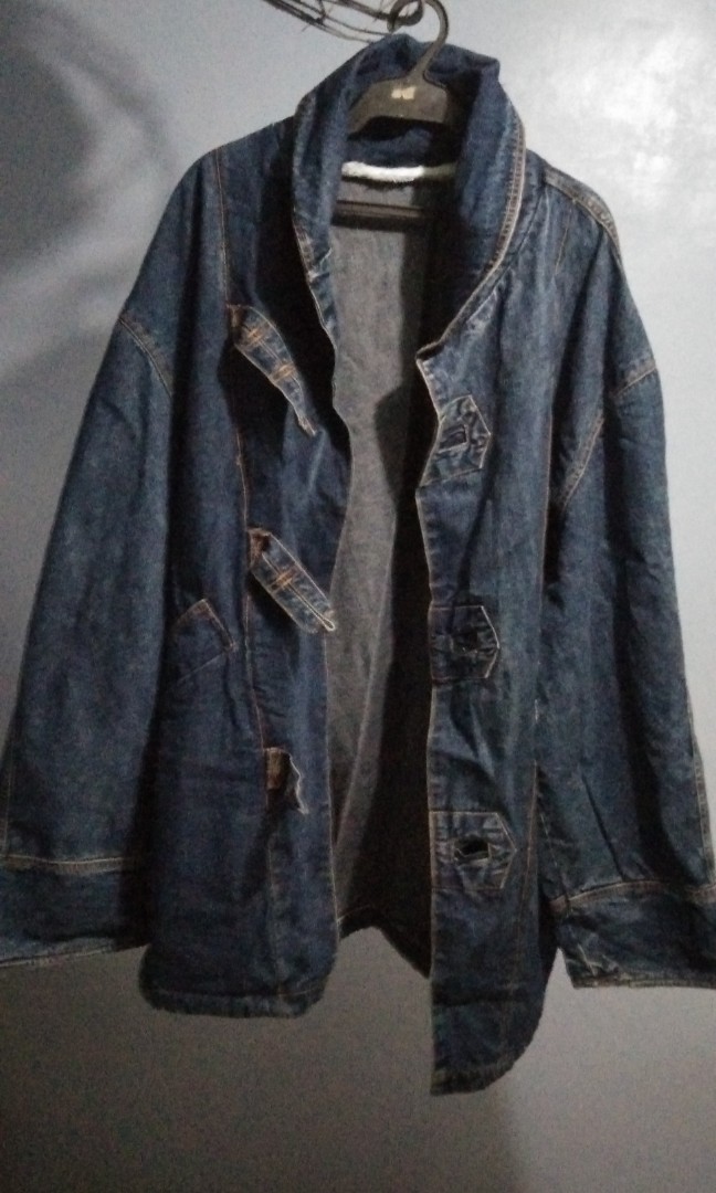 Oversized Maong Jacket (Trench Coat Style), Men's Fashion, Coats ...