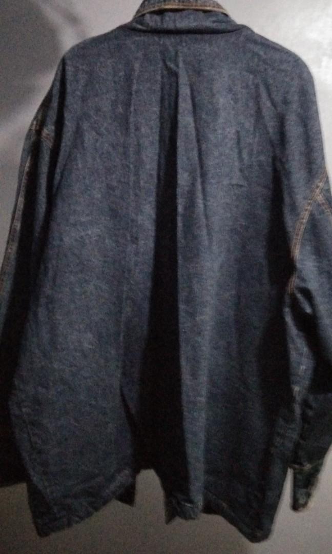 Oversized Maong Jacket (Trench Coat Style), Men's Fashion, Coats ...