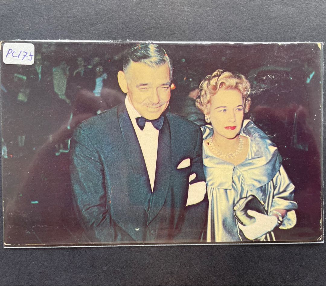 PC175 - USA - The King - the late Clark Gable and Mrs. Kay Gable arrive ...