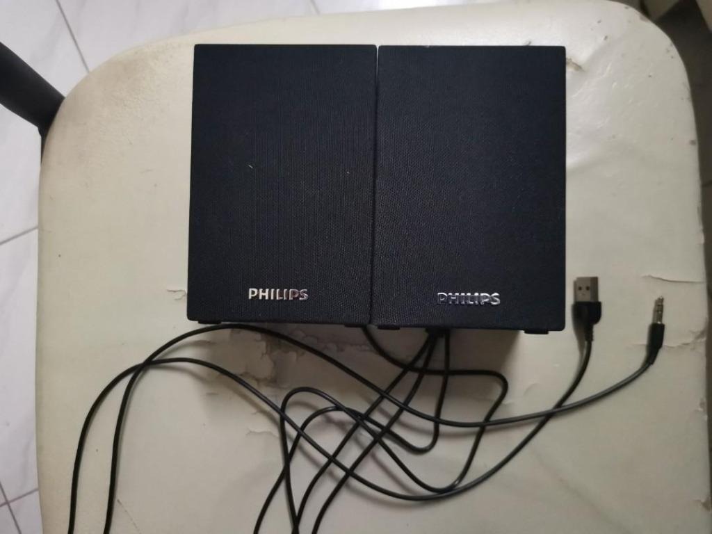 Philips SPA20/12 USB Speaker, 音響器材, Soundbar、揚聲器、藍牙喇叭、耳擴 - Carousell