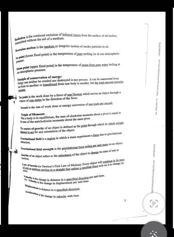 Physics O level Formula and Definitions list, Hobbies & Toys, Books ...