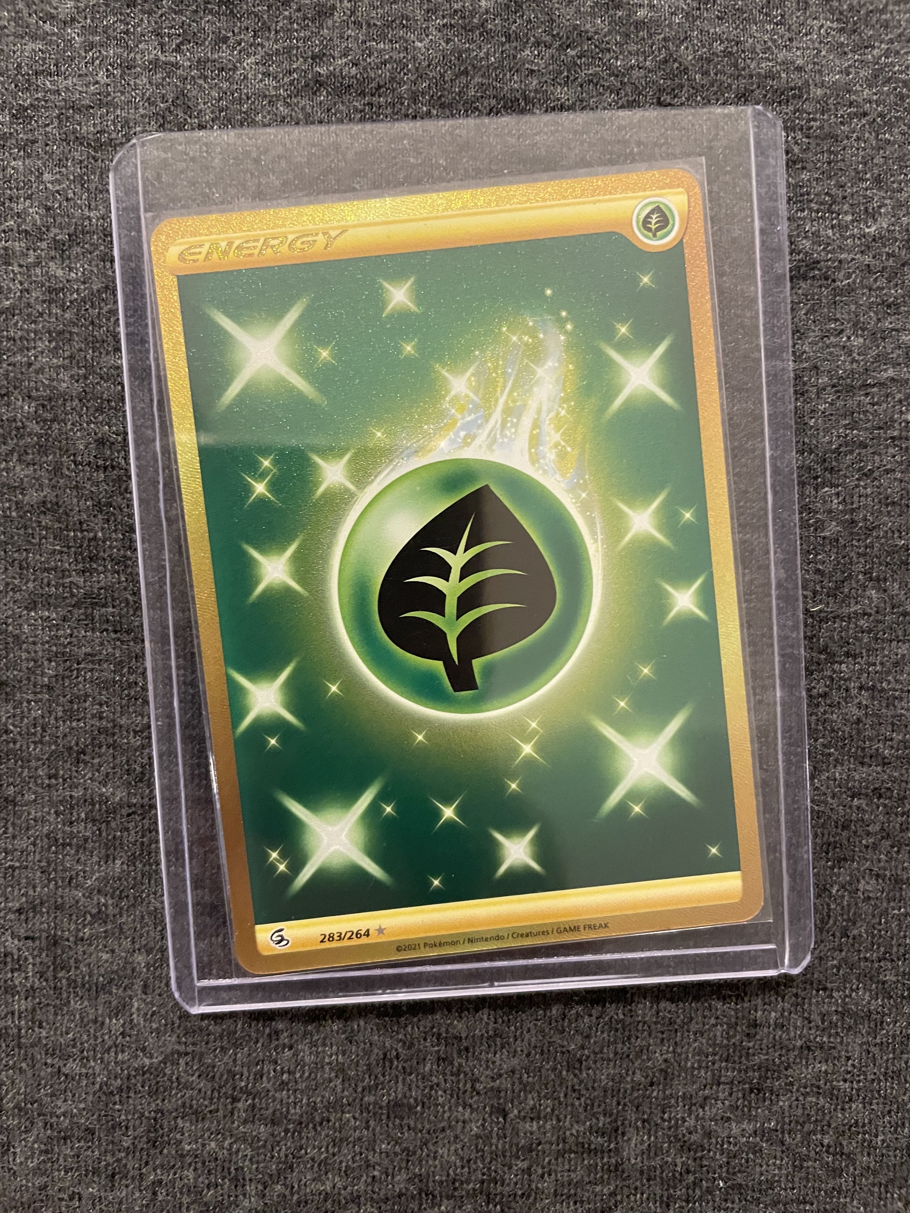 Pokemon card - leaf energy, Hobbies & Toys, Toys & Games on Carousell