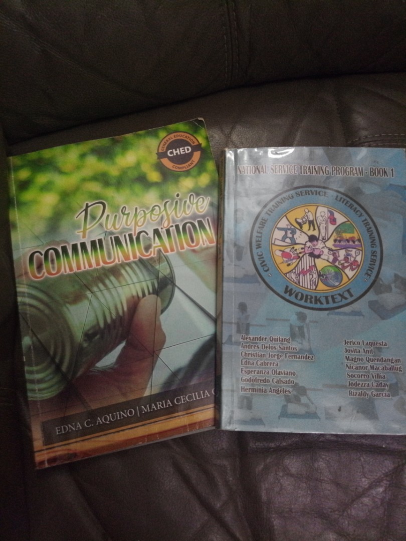 Purposive Communication and NSTP BOOK (RTU BONI), Hobbies & Toys, Books ...