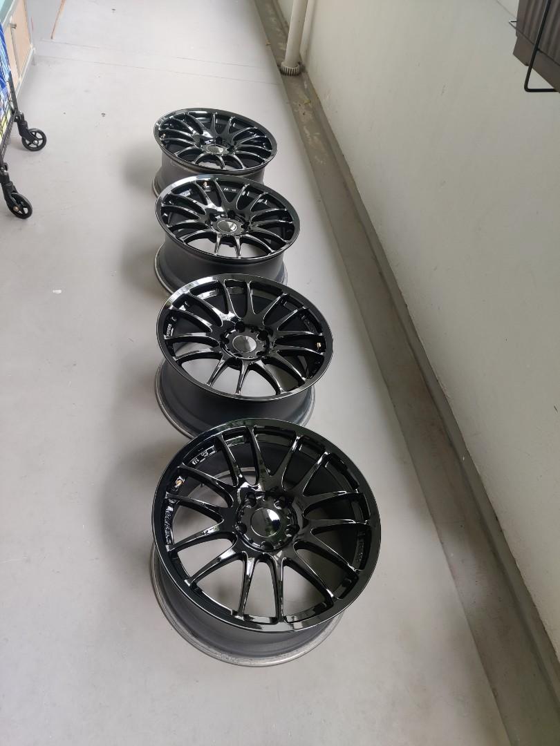 Rays 18 inch progressive me rims 5x120 FK8 Honda civic type r BMW, Car ...