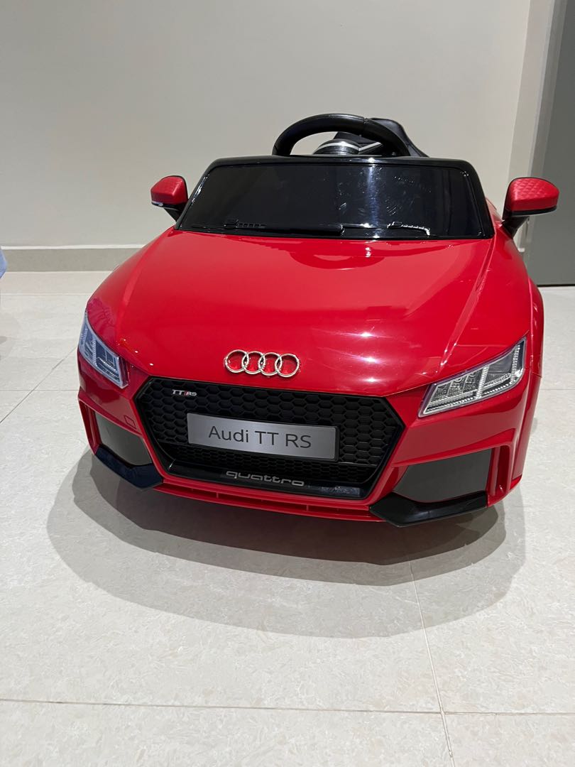 Red motor powered / rechargeable battery operated car remote control ...