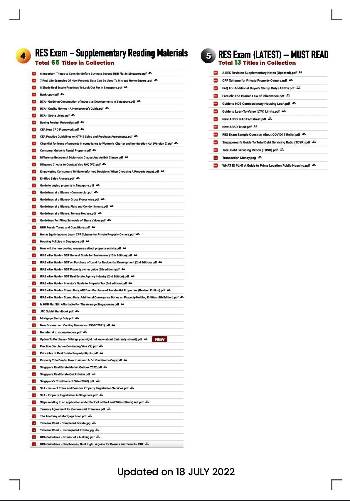 RES Exam Papers + Exam Notes * NOW FULLY UPDATED FOR 2022 * $15 per ...