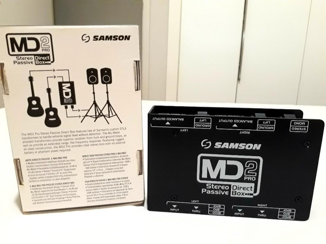 Samson MD2 Pro Stereo Passive Direct Box, Audio, Other Audio Equipment ...
