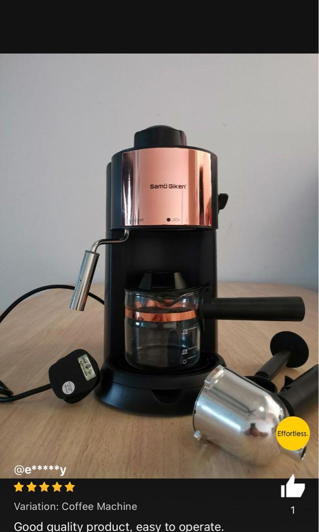 Samu Giken Rose Gold Coffee Machine, TV & Home Appliances, Kitchen ...