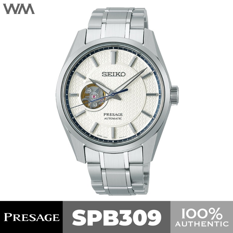 Seiko Presage Sharp Edged Series Shironeri White Asanoha Pattern Dial ...