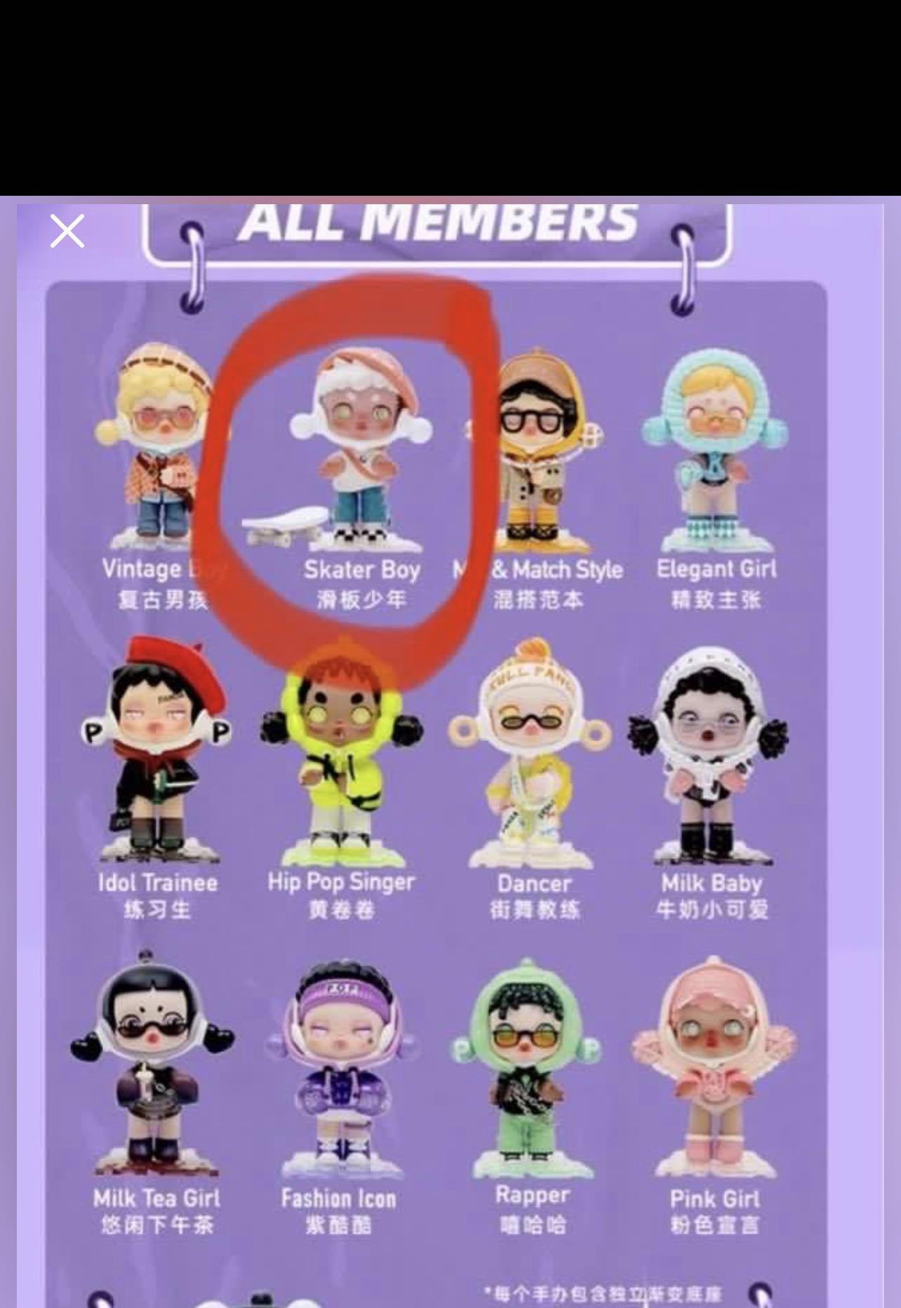 Skull Panda sp skullpanda 2代 熊喵熱潮 系列 Hype Panda 滑板少年 Skater Boy (泡泡瑪特 ...